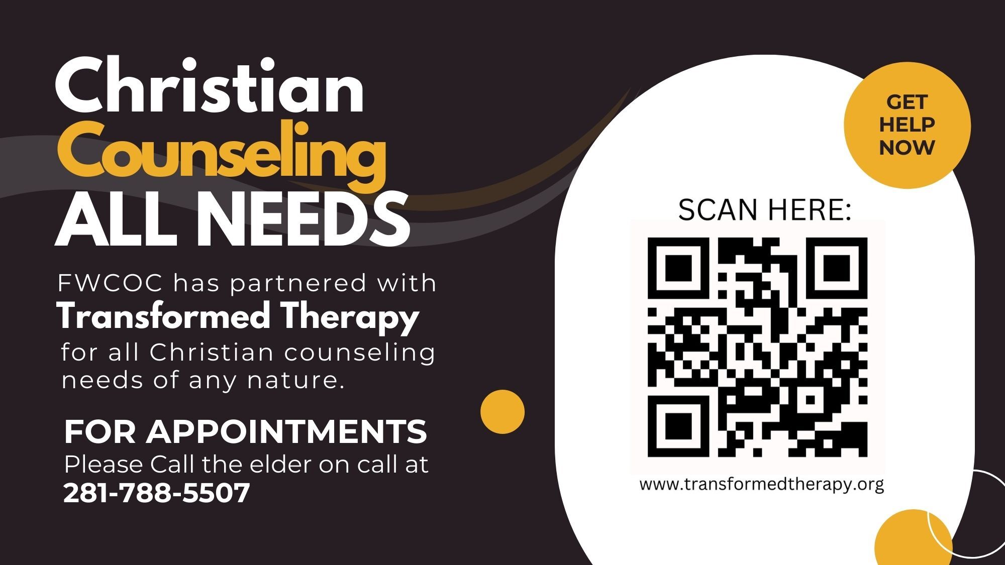 Counseling Corner| Fifth Ward Church of Christ